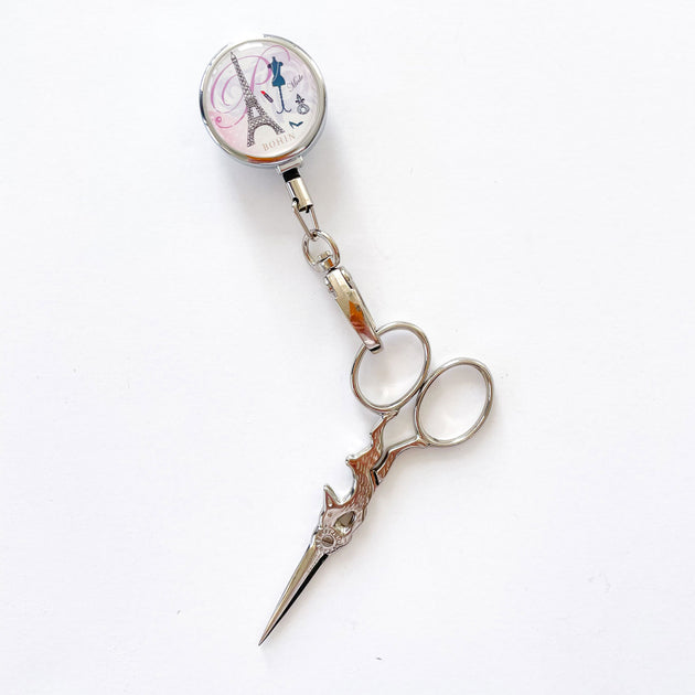 Retractable Scissor Holder - Eiffel Tower – Hoop and Frame